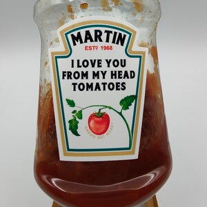 Novelty Custom Tomato Ketchup Label, Personalised Custom Sticker Label ...