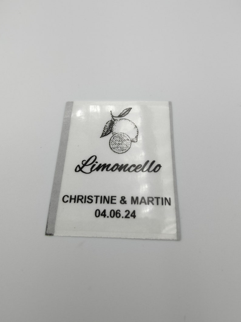 Limoncello Drink Premium Clear Gloss Labels Alcohol Labels - Etsy