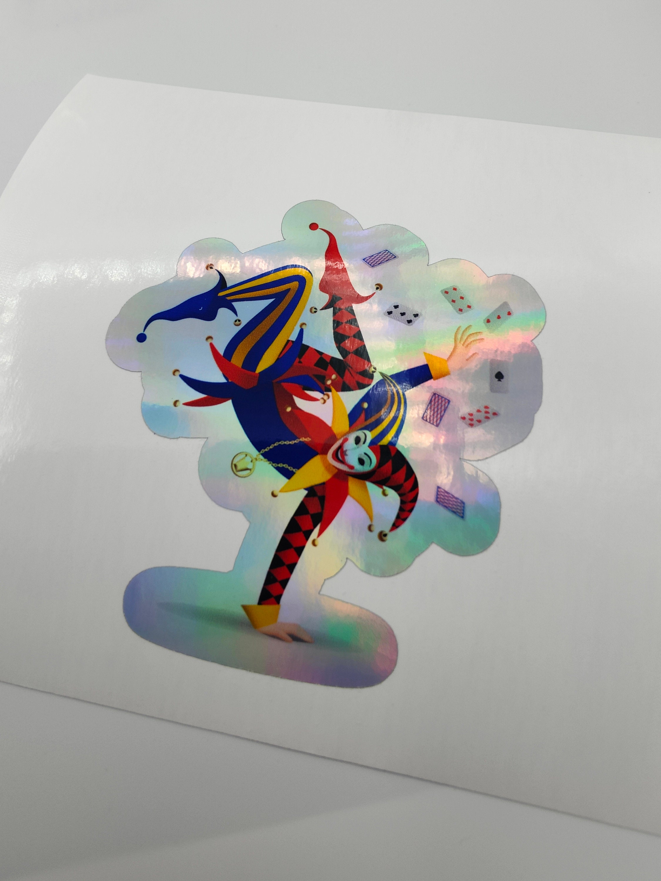 Jester Clown Sticker Labels Decals Court Jester Stickers - Etsy