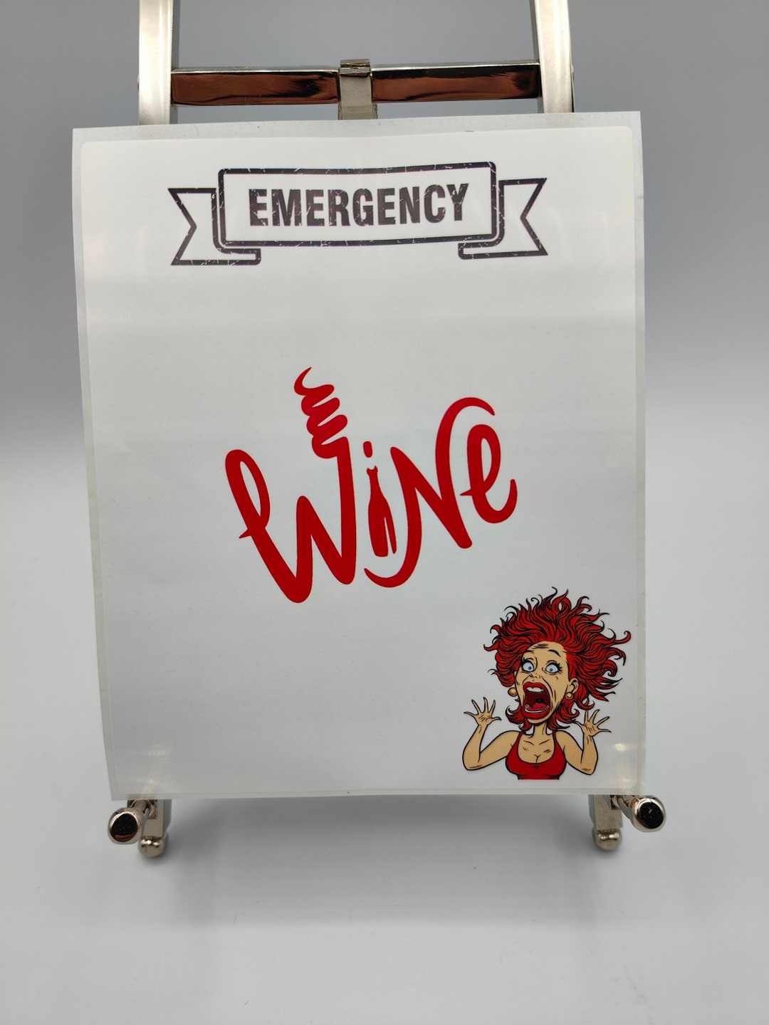Emergency Wine Label, Crisis Gifts, Thank You, Friend Wine Gift, Funny ...