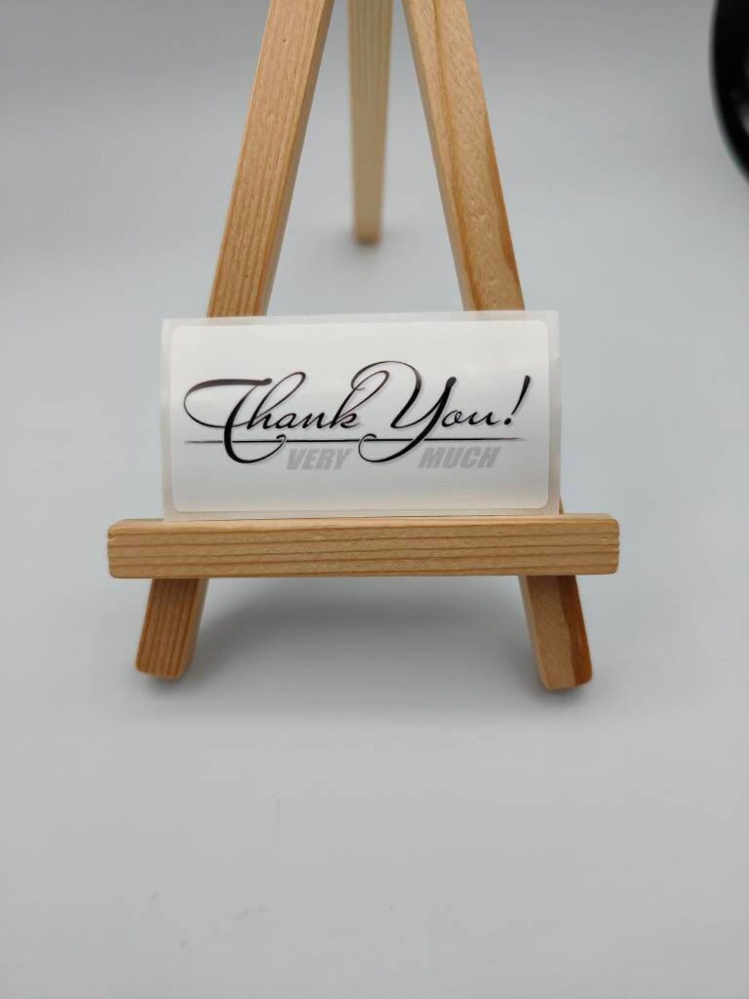 Thank You Very Much, Stickers Labels, White Premium Satin Gloss Poly ...