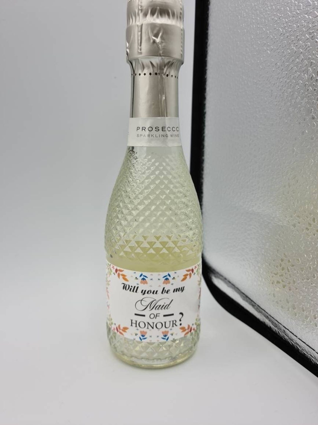 Will You Be My Maid of Honour? Mini Champagne/prosecco Bottle, White ...