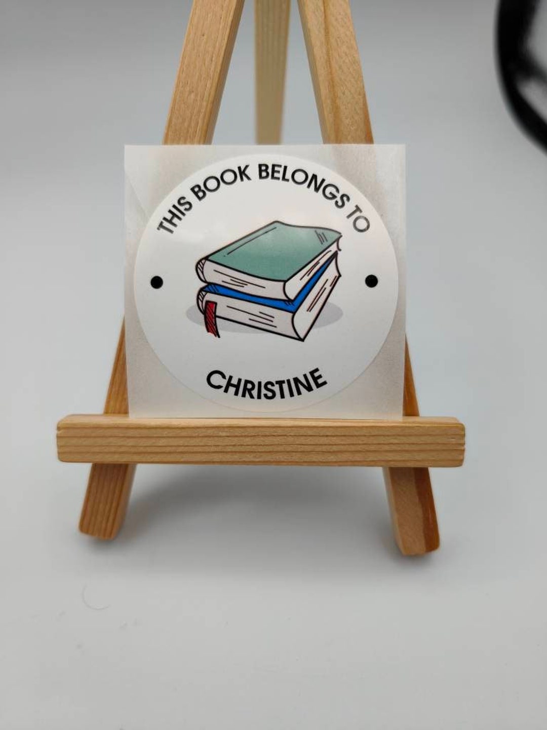 This Book Belongs To, Teacher Book Sticker Labels, Custom Book Lover ...