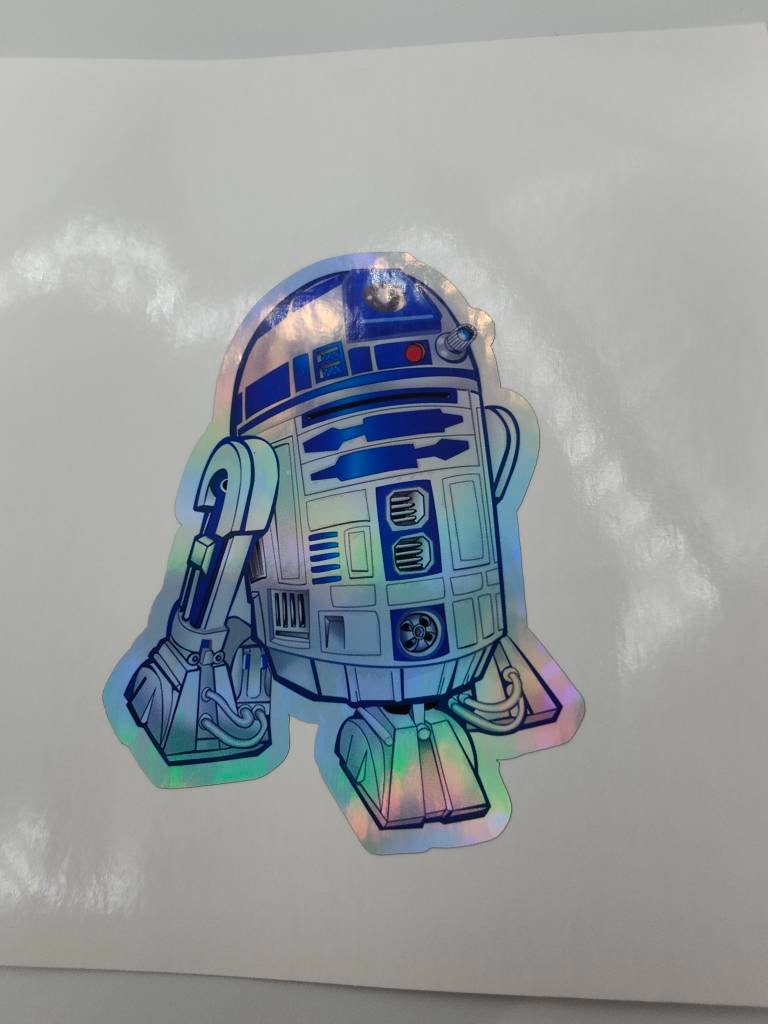 R2D2 Holographic Sticker Star Wars Droid Sticker Labels - Etsy