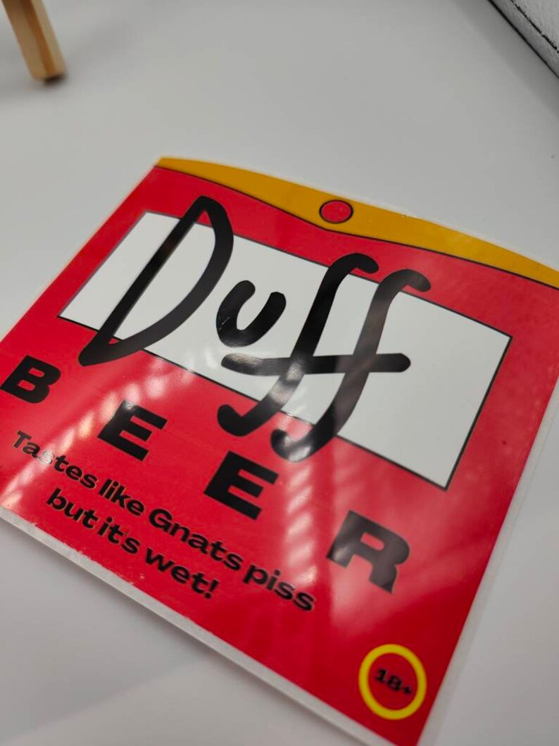 Duff Beer Can Bottle Labels Drink Favor Wedding Booze - Etsy