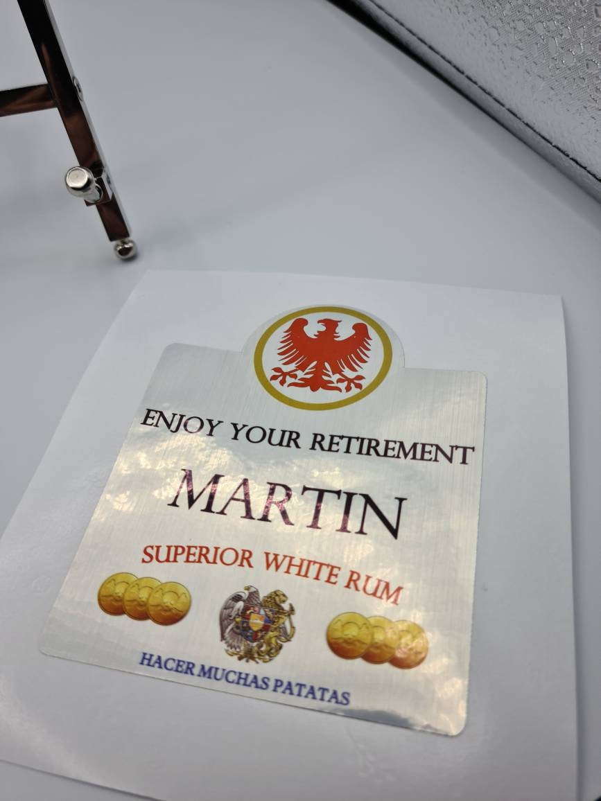 Generic Rum Label Personalised Custom Birthday Christmas | Etsy