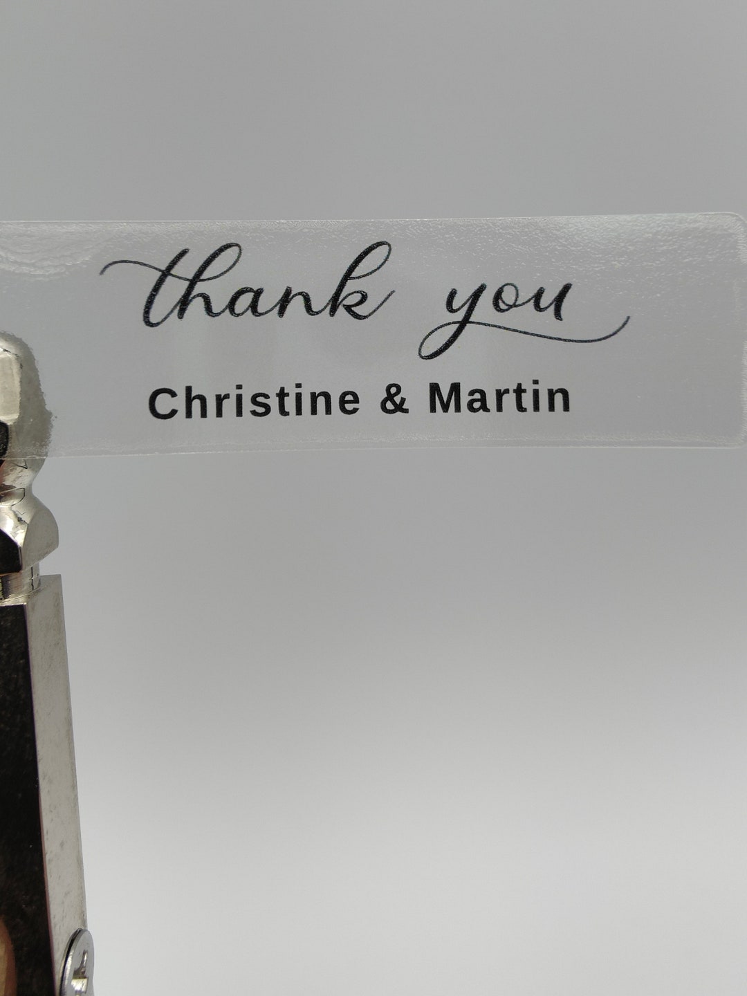 Thank You, Clear Custom, Wedding Favors, Favours, Gift Stickers ...