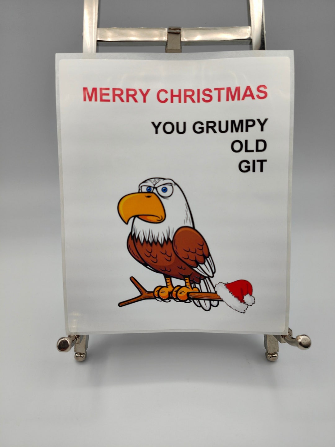 Merry Christmas You Grumpy Old Git, Funny Wine Bottle Labels, Labels ...