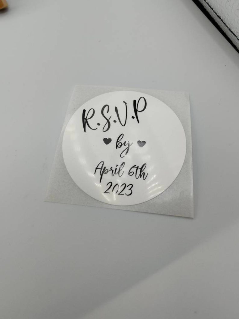 4 Sizes RSVP Wedding Envelope Sticker Seals Reply by Date - Etsy