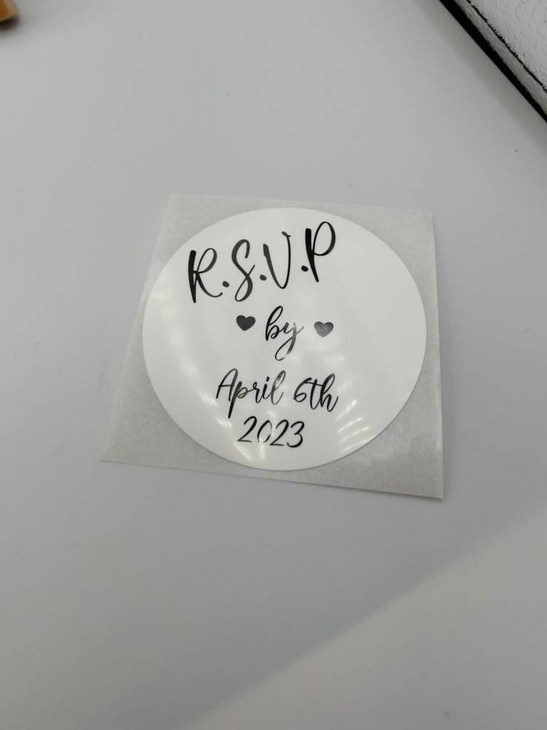 4 Sizes RSVP Wedding Envelope Sticker Seals Reply by Date - Etsy
