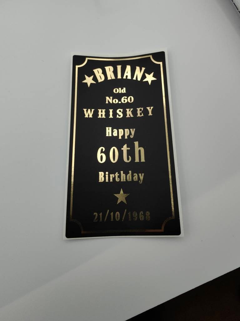 Spirit Bottle Labels Personalised Custom Bottle Labels - Etsy