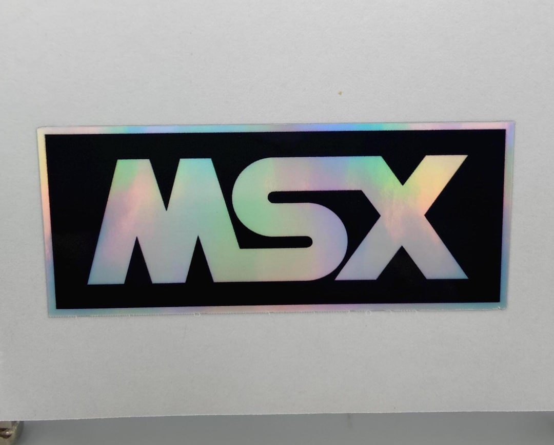MSX Logo Sticker, Retro Computing, 80's Computers, 8-bit Gaming ...