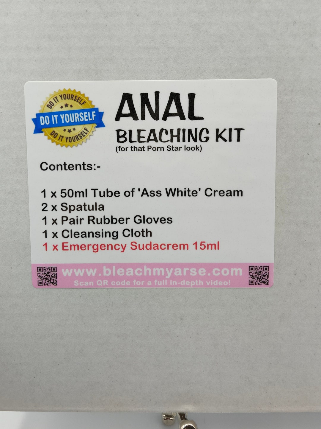 Anal Bleaching Kit, Prank by Post, Gag, Adult, Birthday Present, Postal ...