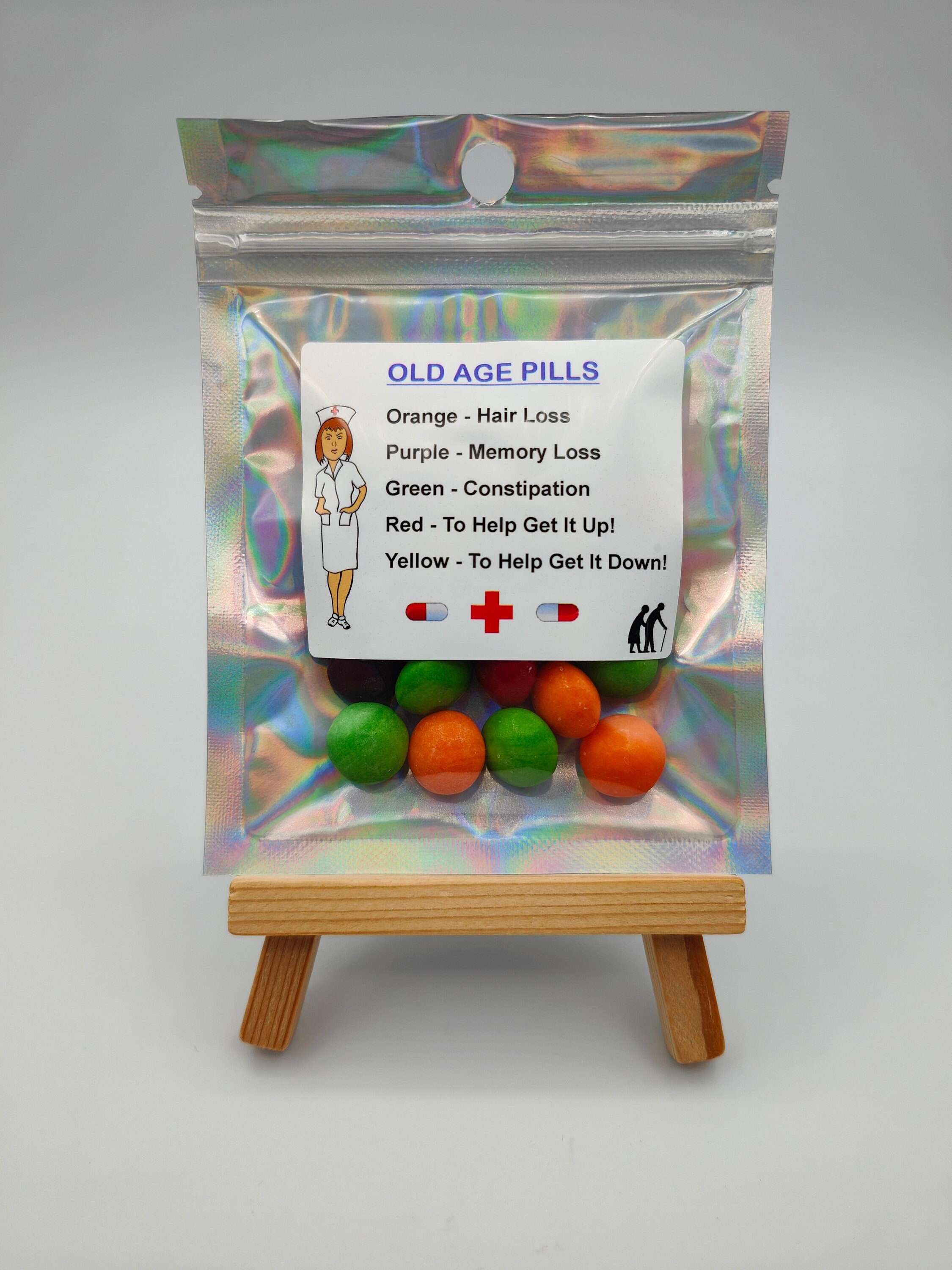 Old Age Fun Practical Joke Pills Sweets Flatulence Bag of - Etsy UK