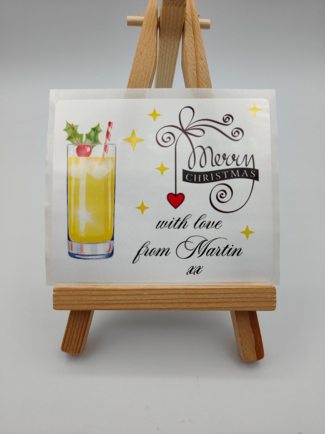 Xmas Snowball, Merry Christmas, Alcohol, Spirit, Bottle Custom White ...