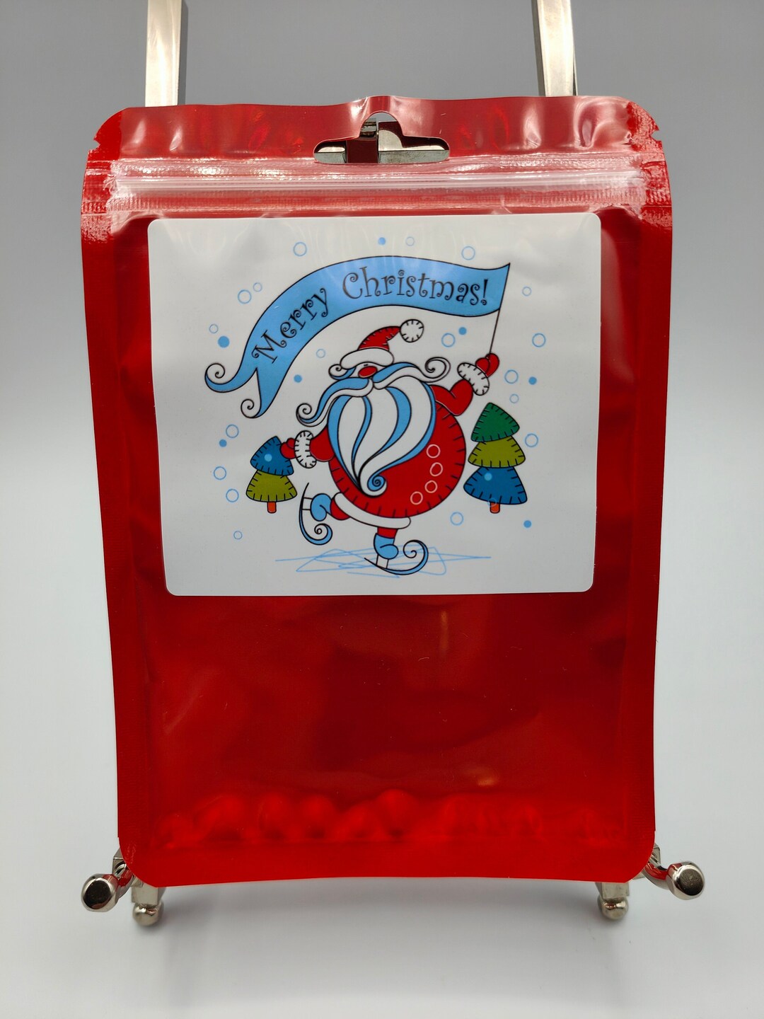 Merry Christmas Skating Santa, Fill Your Own, Sweets, Fun, Bag of ...