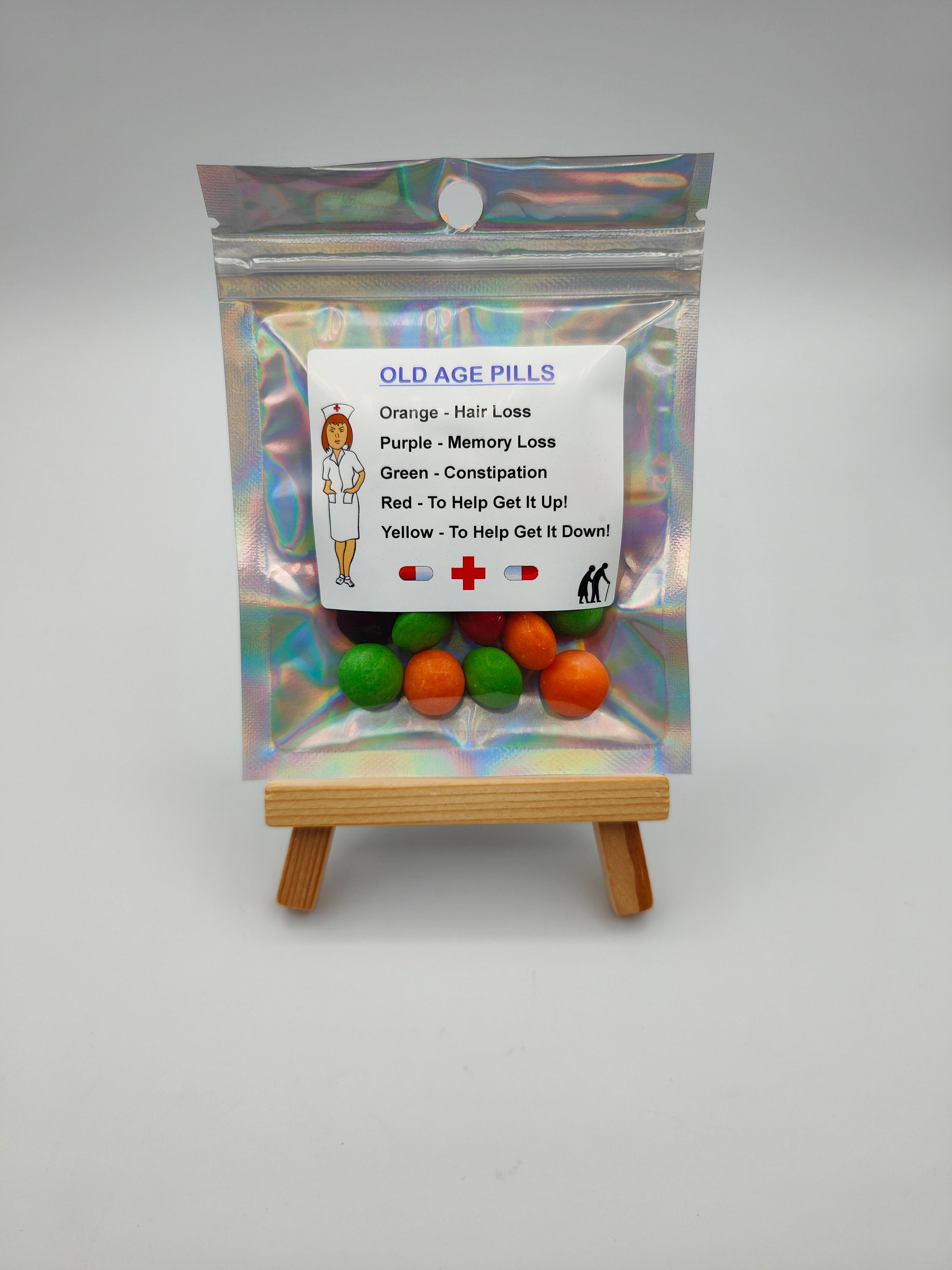 Old Age Fun Practical Joke Pills Sweets Flatulence Bag of - Etsy UK