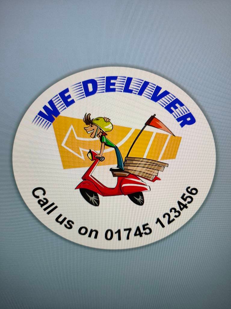 Food Delivery Labels White Premium Satin Gloss Poly Farm - Etsy