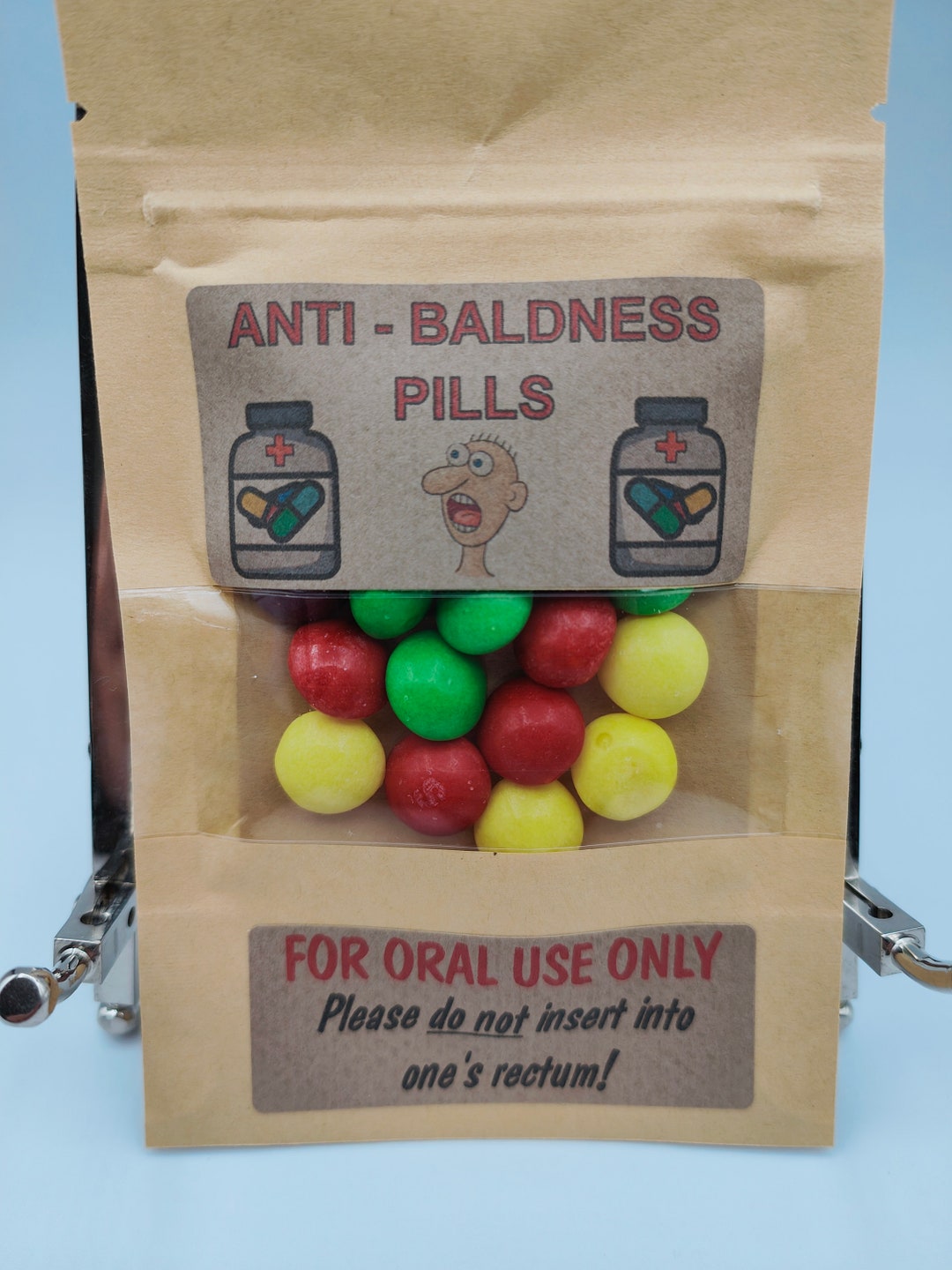 Fun Joke Anti Baldness Pills, Funny Gag Gift, Kraft,sweets, Novelty ...