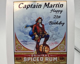 Custom Captain Morgan Bottle Label - Etsy
