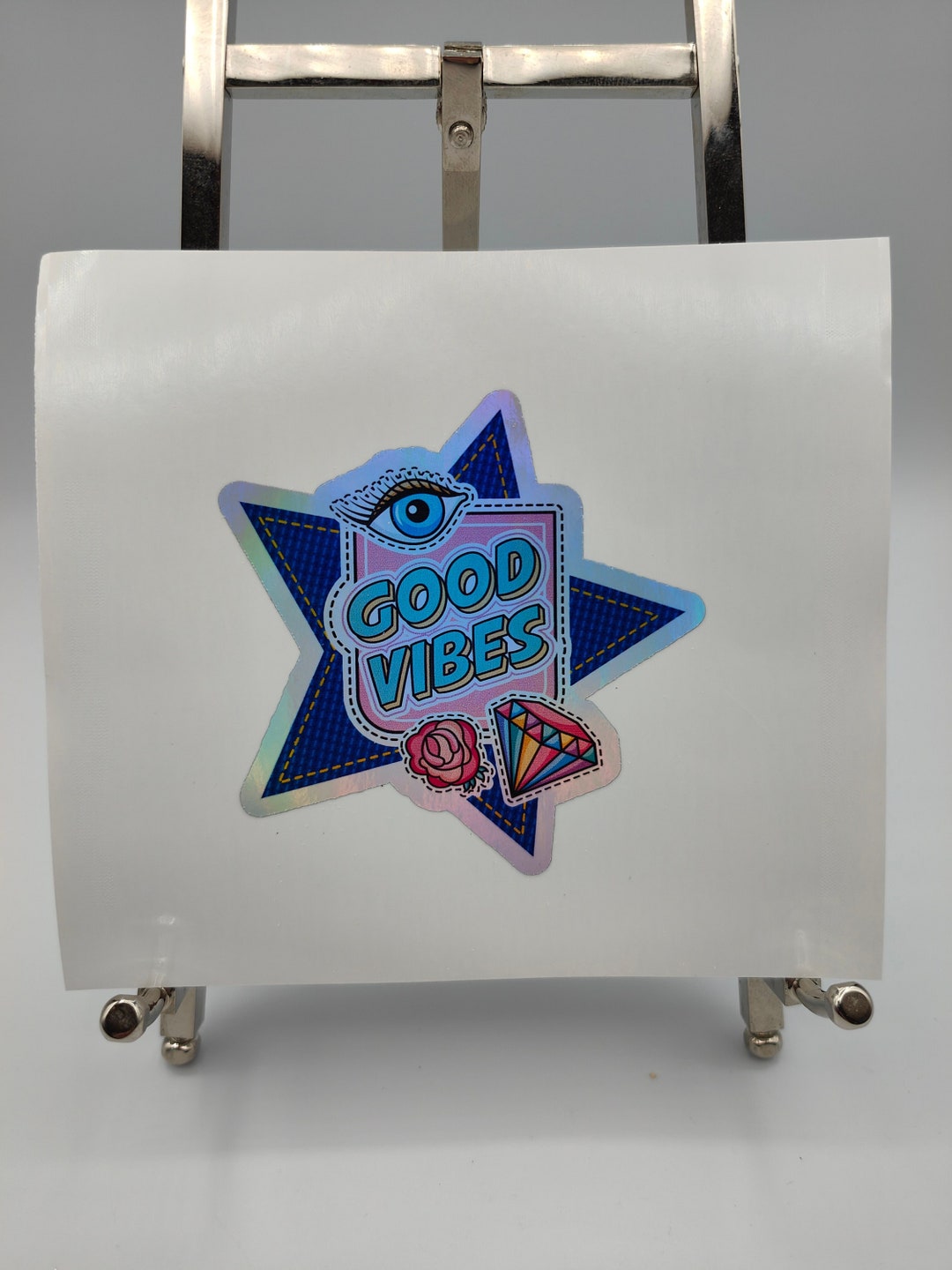 Good Vibes Retro Sticker, Hippie, Decals, Old School, Stickers, Decals ...