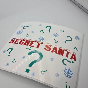 Secret Santa Bags, Christmas Gifts, Party Bag Labels Stickers, White ...