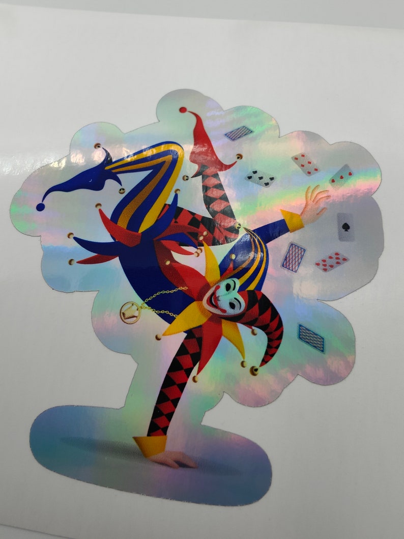 Jester Clown Sticker Labels Decals Court Jester Stickers - Etsy