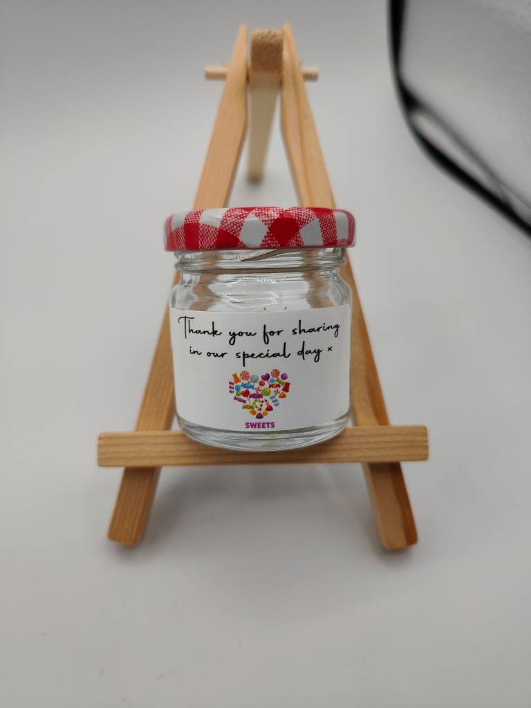 Thank You For, Mini Jam Jar Labels, Honey, Marmalade, Butter, Nutella ...