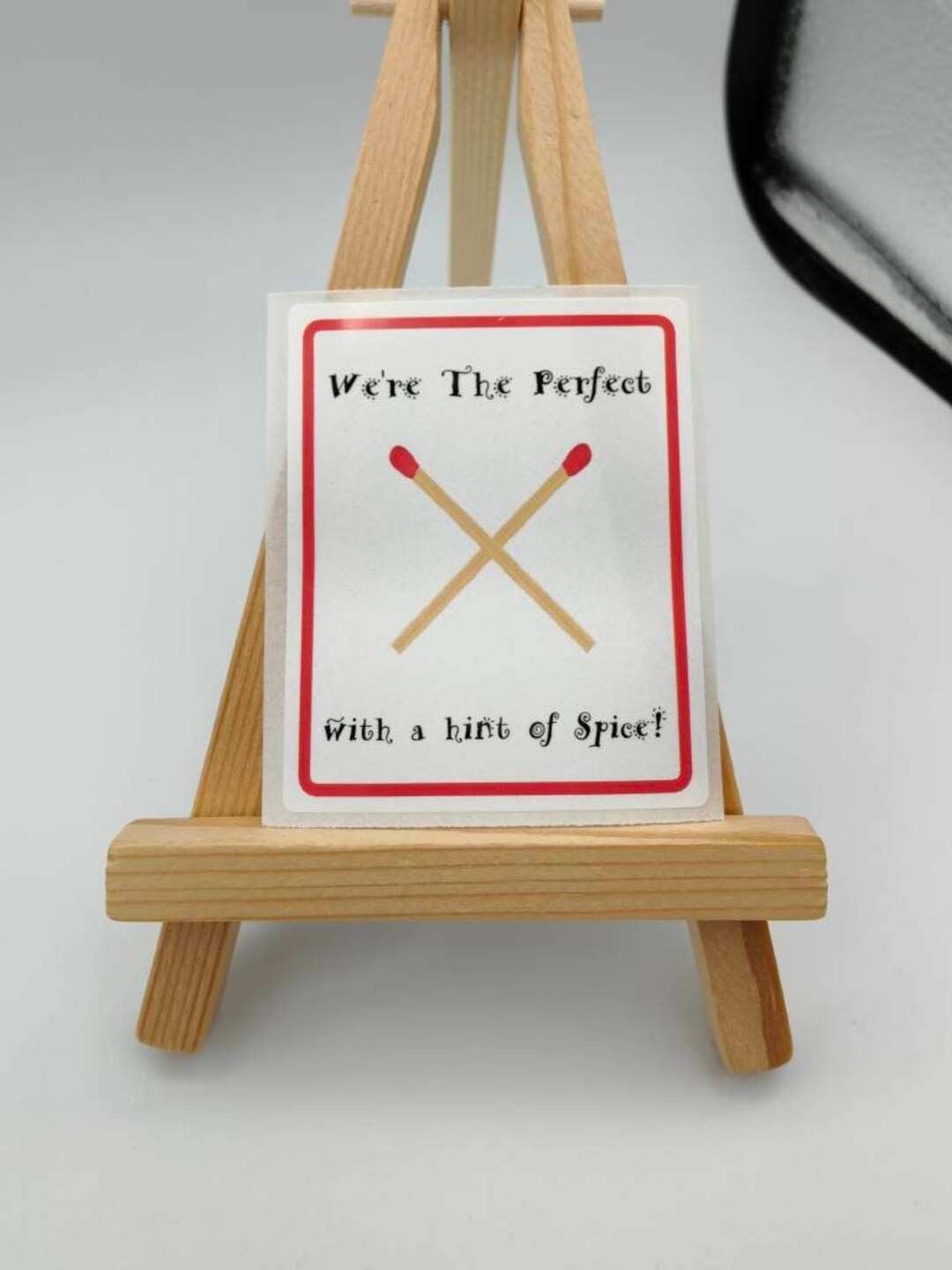 60mm X 50mm Were the Perfect Match, Funny Candle Labels, Romantic ...