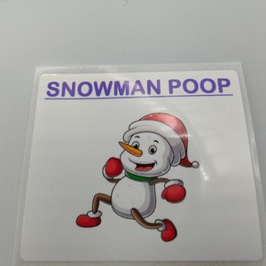 Snowman Poop, Frosty the Snowman, Fun Gift, Joke, Stocking Filler ...