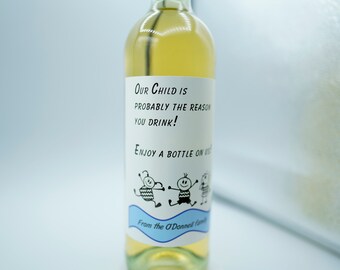 Teacher Wine Bottle Label Personalized Wine Bottle Label - Etsy