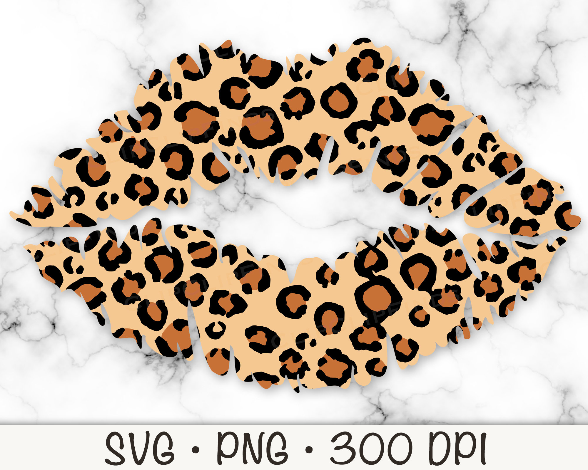 Leopard Lips Leopard Kiss Lips SVG Vector Cut File PNG - Etsy