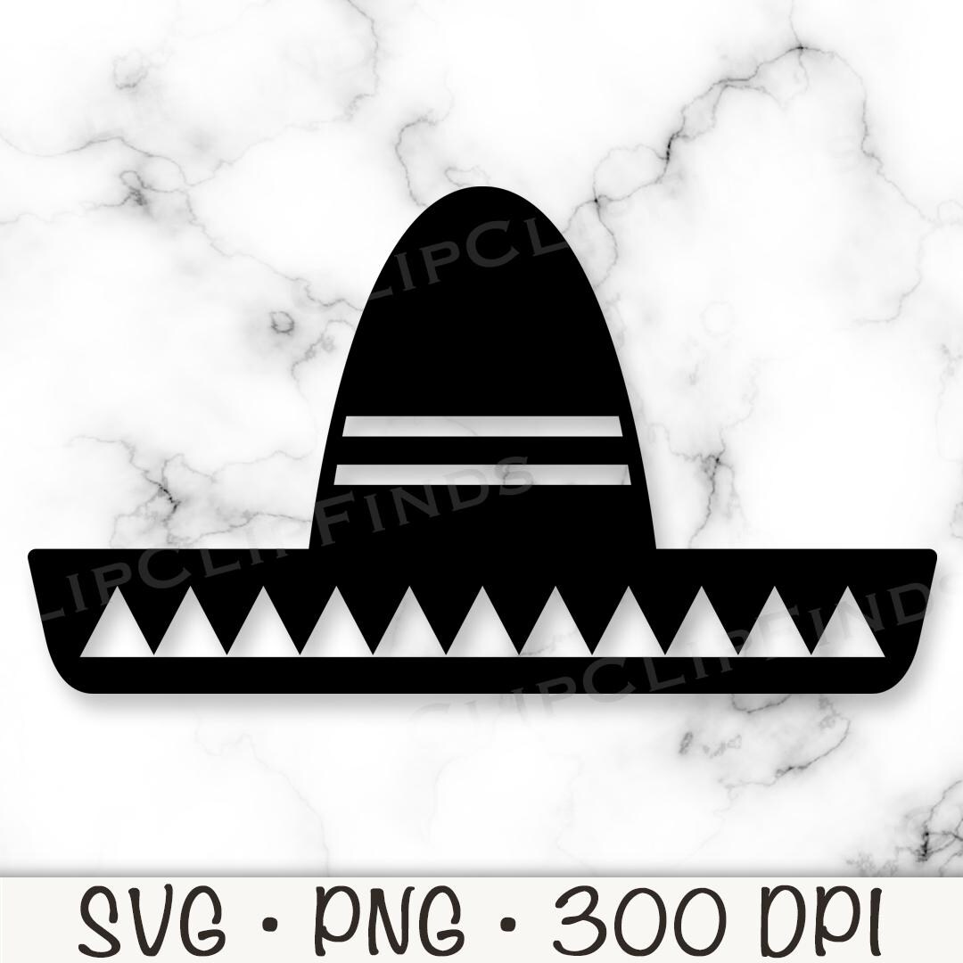 Sombrero SVG, Mexican Sombrero SVG, Mexican Hat PNG, Charro Mariachi ...