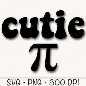 Cutie Pie SVG, Cutie Pi PNG, Groovy Hippie Font, Digital Download - Etsy