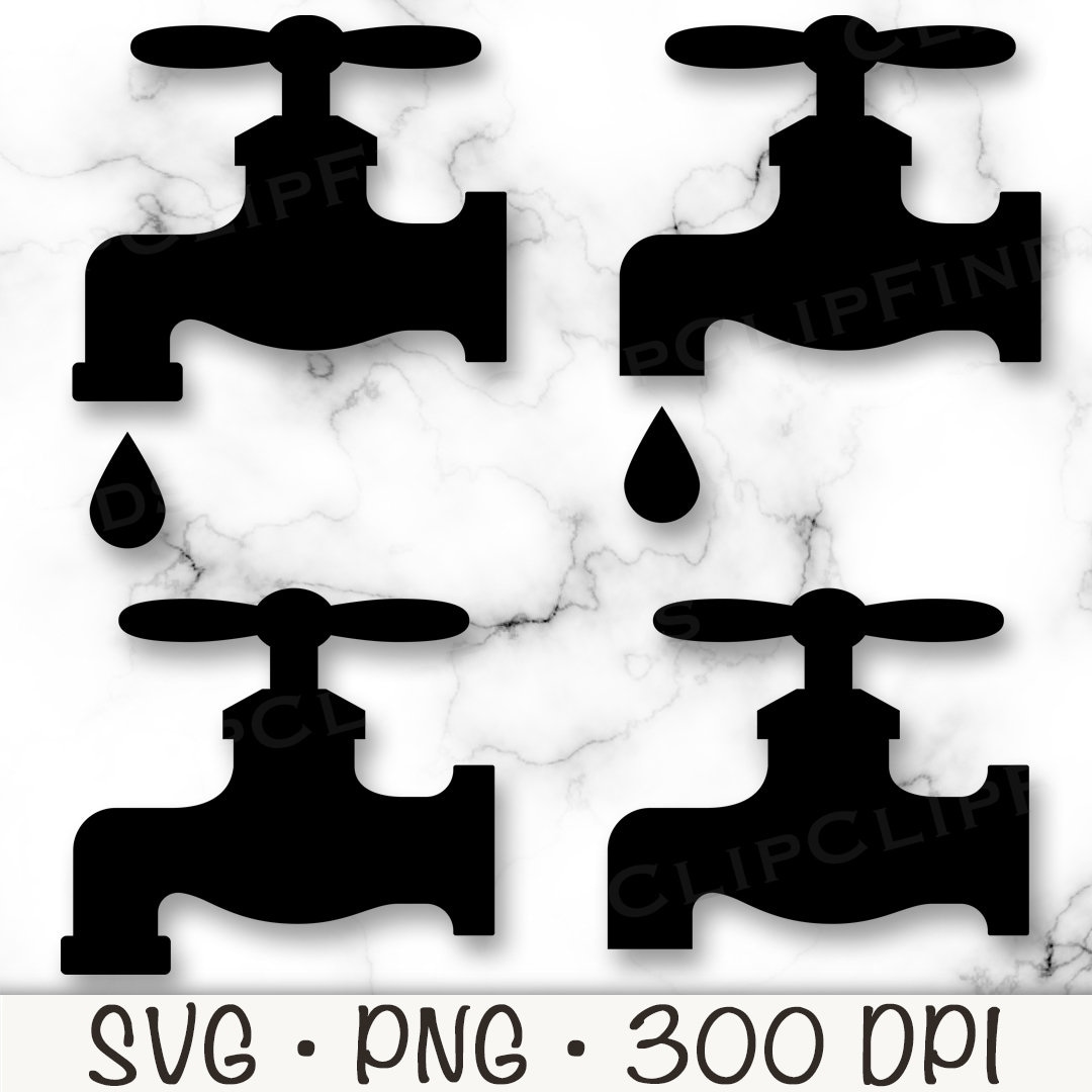 Vintage Faucet SVG: Plumbing Clip Art (digital Download) - Etsy Canada