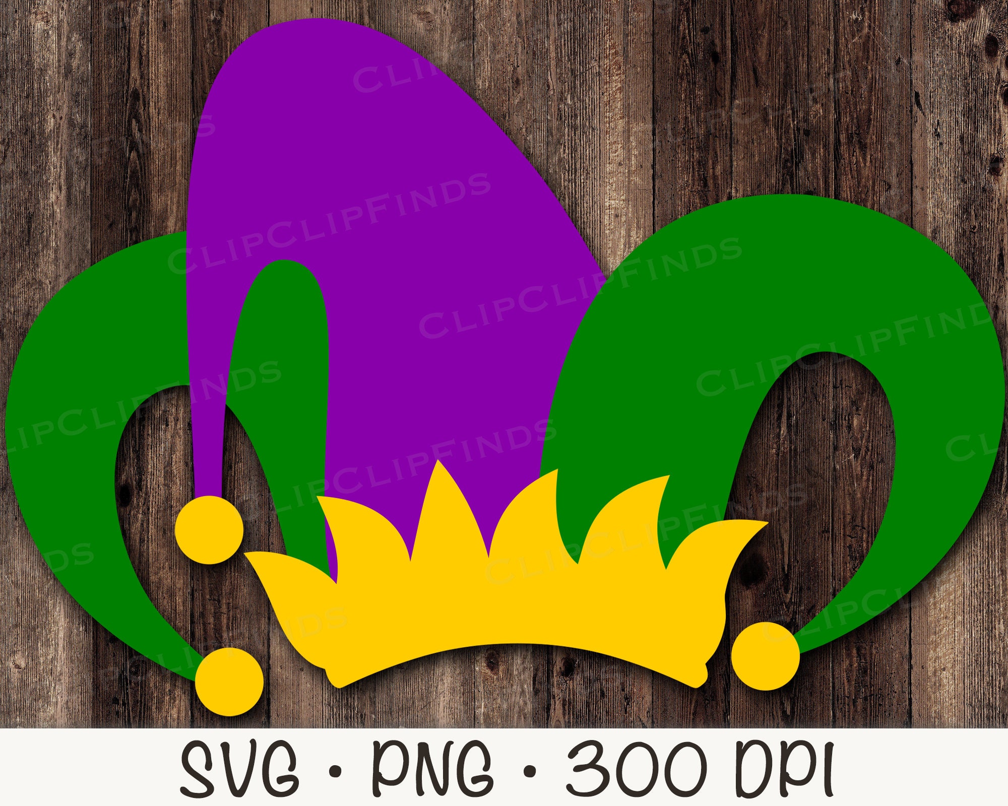 Mardi Gras Jester Hat Clip Art