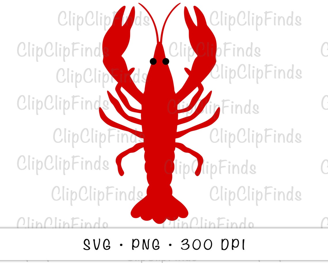 Crawfish SVG Crawfish Boil Vector Cut File Crawfish PNG - Etsy