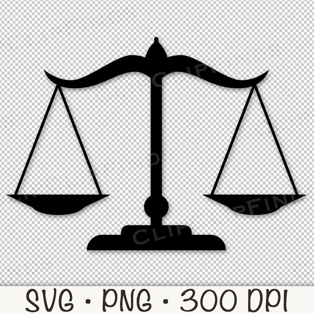 Scales of Justice SVG, Law Scales SVG, Lawyer PNG, Scales of Justice ...