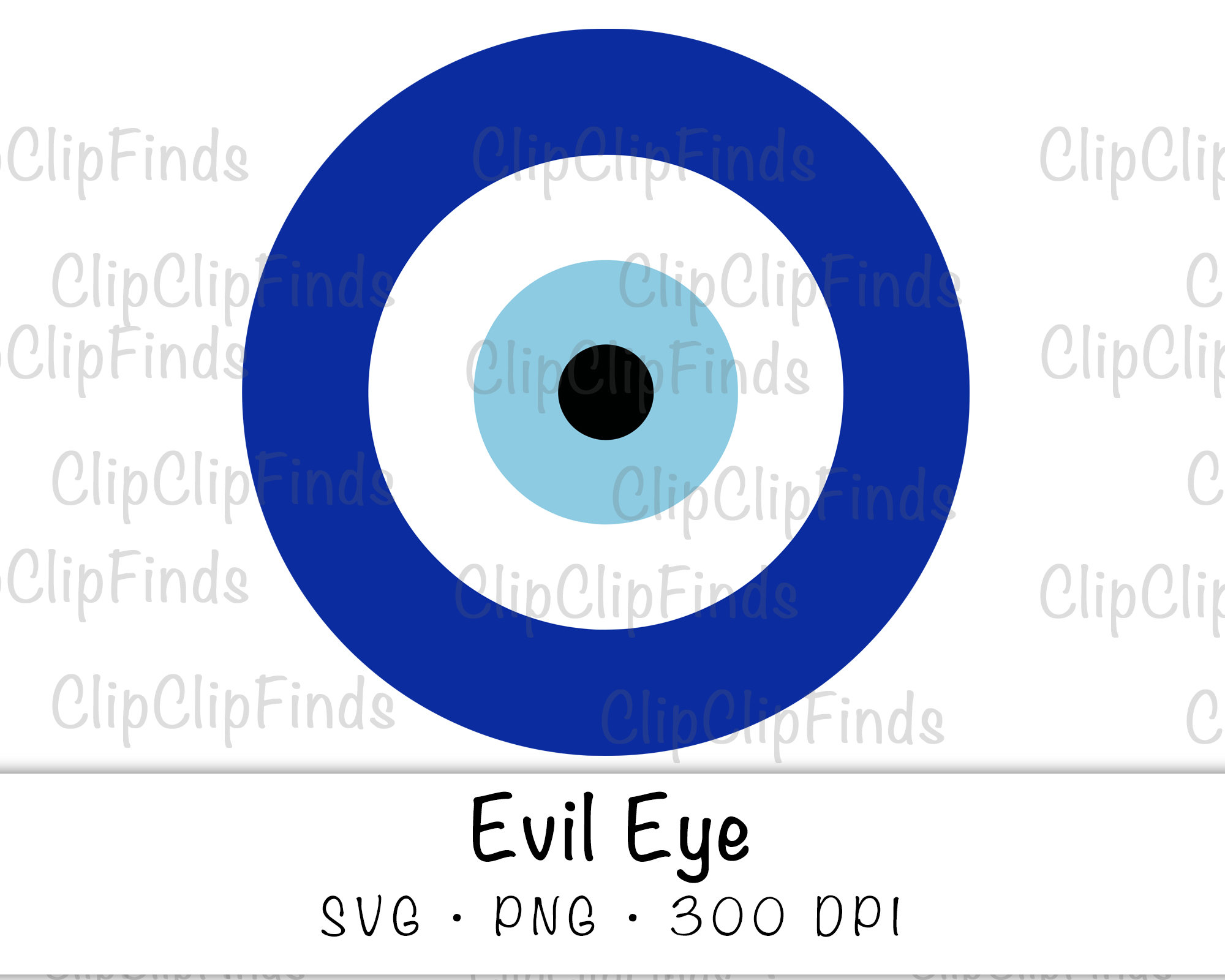 Evil Eye SVG Vector Cut File and PNG Transparent Background - Etsy UK