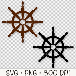 Ship Wheel SVG, Ship Steering Wheel PNG, Ship Wheel Clipart, Boat ...