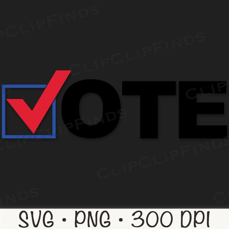 Vote SVG, Vote PNG, Check Mark on Box, Political, Election, Republican ...