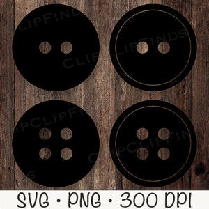Button SVG, Button PNG, Button Clipart, Sewing Button, Button ...