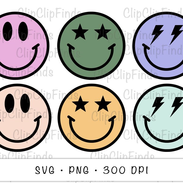 Smiley Face Card - Etsy