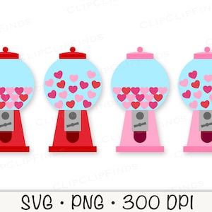 Heart Gum Ball Machine, I Chews You, Valentine's Day Gum Ball Machine ...