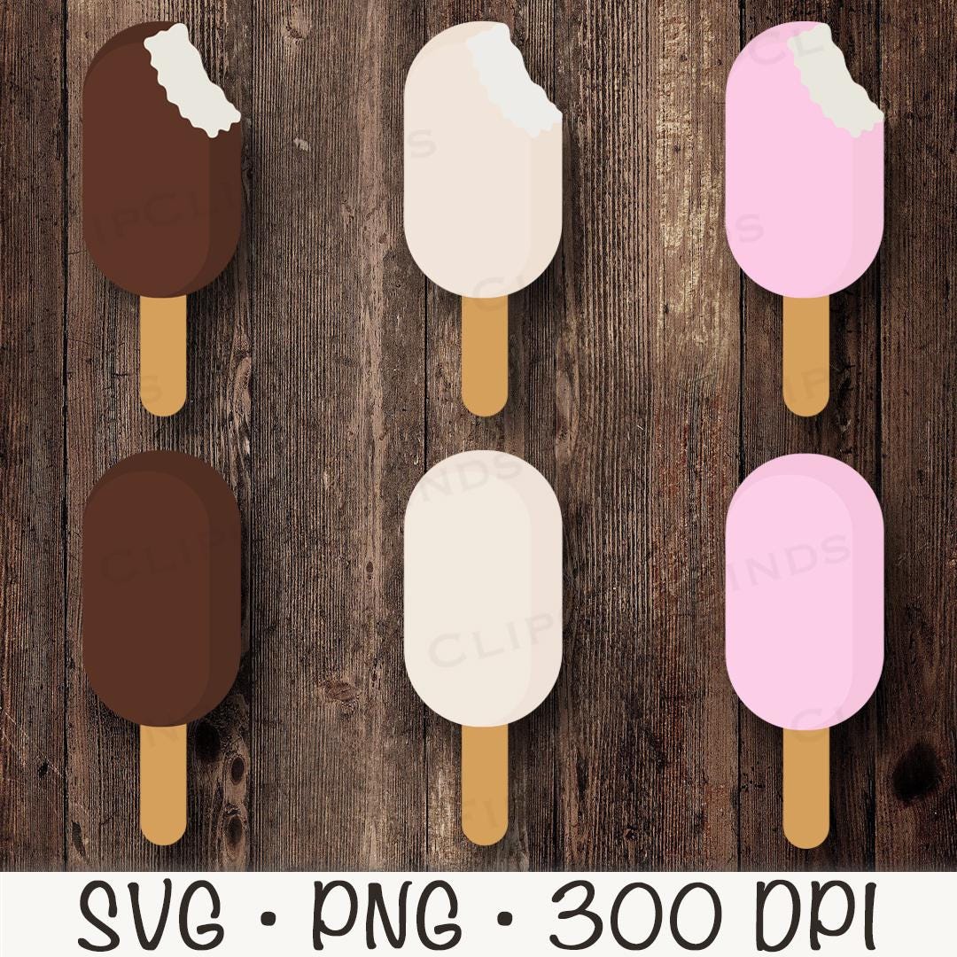 Ice Cream Bar Clipart, Ice Cream Bar PNG, Ice Cream Bar SVG, Chocolate ...