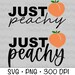 Just Peachy SVG Vector Cut File and PNG Transparent Background Clip Art ...