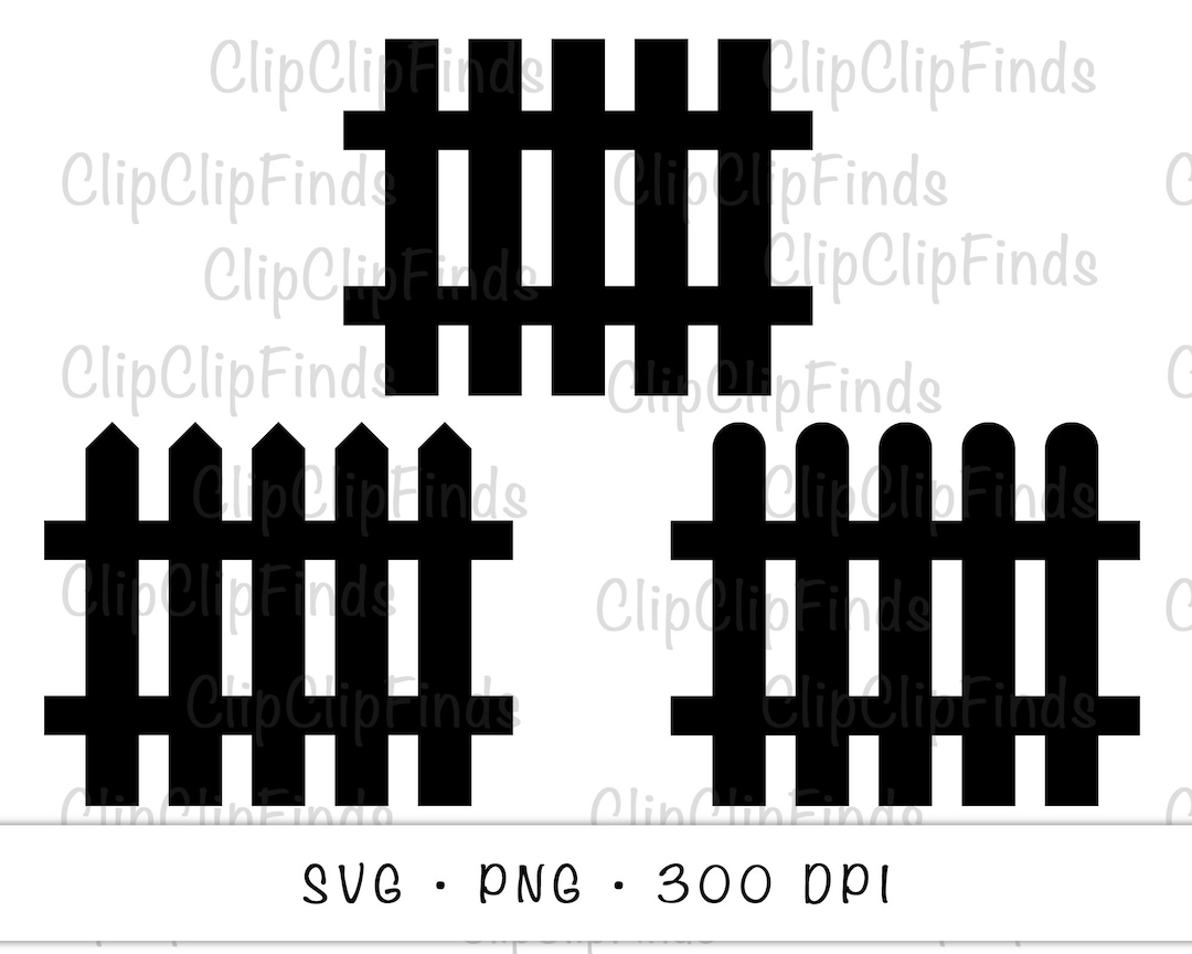 Fence SVG Picket Fence SVG Farm Barn Yard Garden Vector - Etsy UK