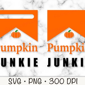 Pumpkin Junkie SVG Vector File and PNG Transparent Background Clip Art ...