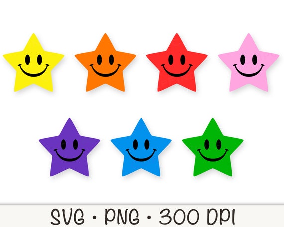 Happy Face Star Clipart