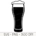 Tall Beer Glass SVG Vector Cut File and PNG Transparent Background Clip ...